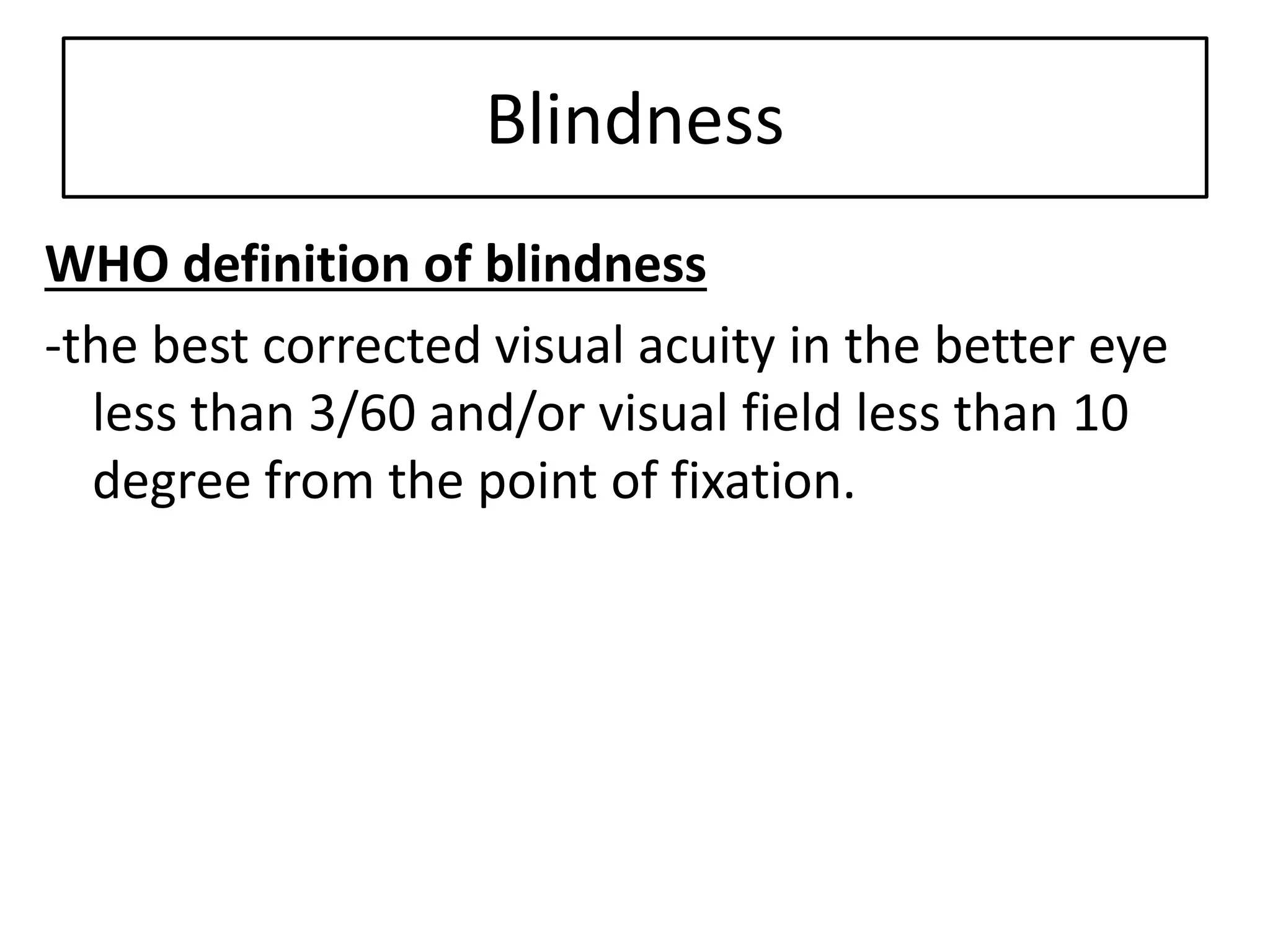 Blindness | PPTX