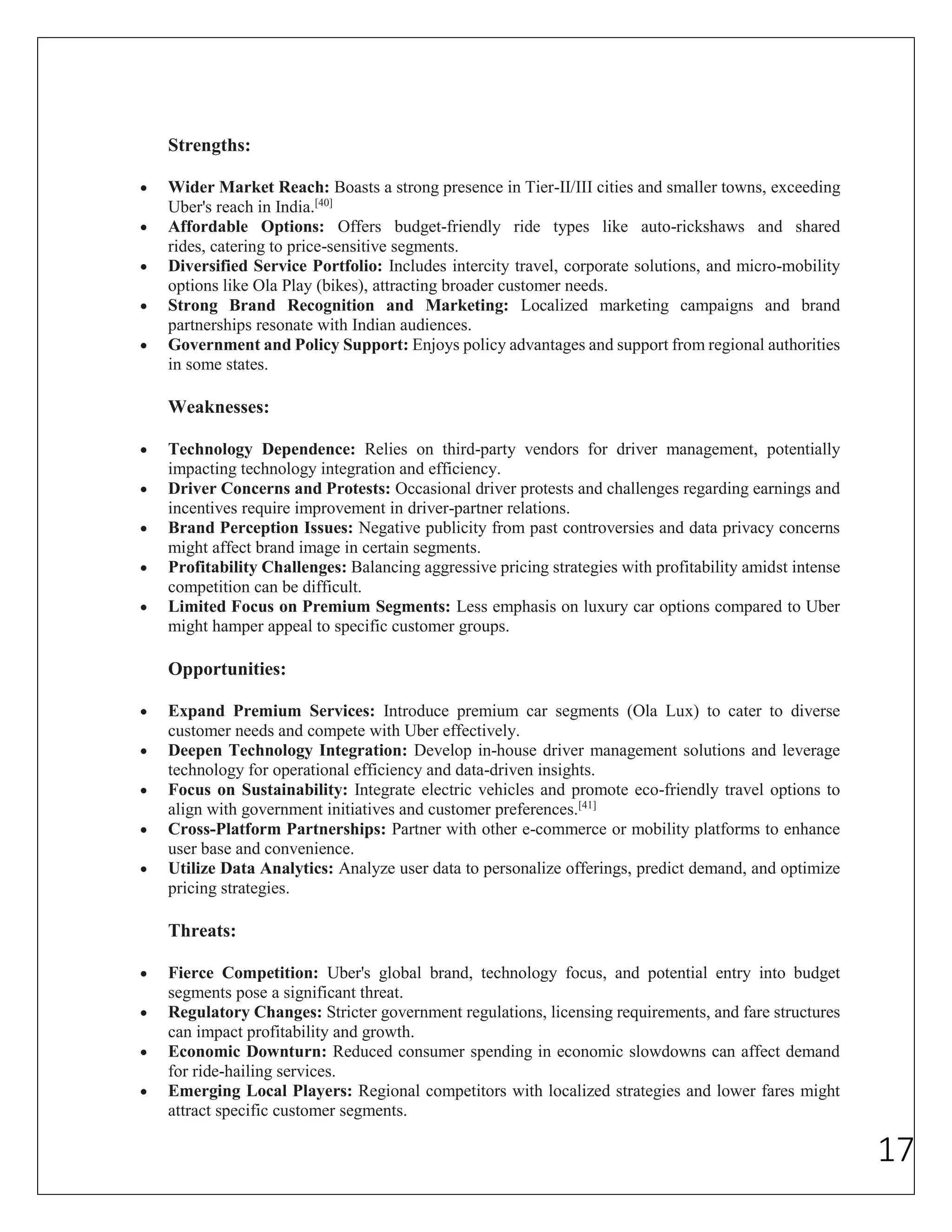 Case-Study - Online Cab Aggregators Uber and Ola in India | PDF