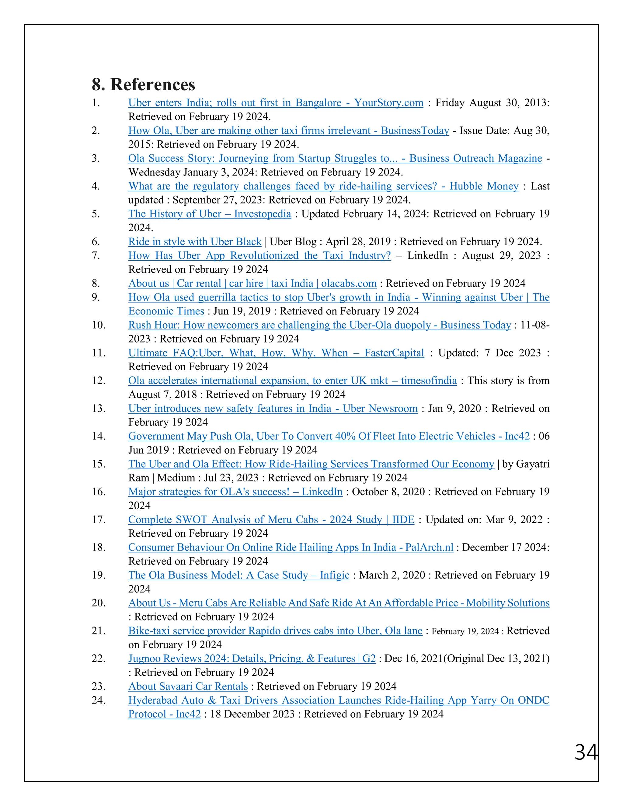 Case-Study - Online Cab Aggregators Uber and Ola in India | PDF