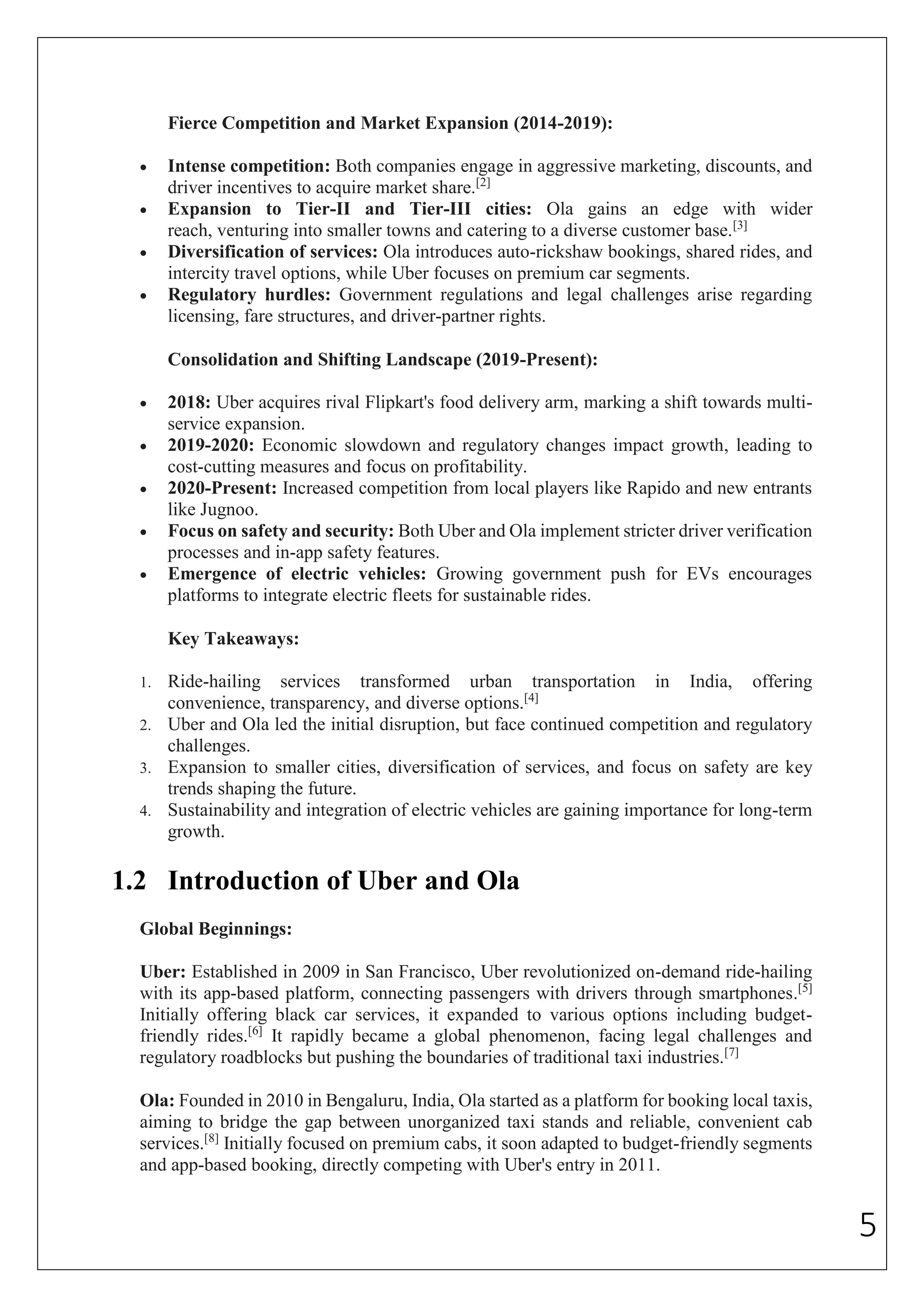 Case-Study - Online Cab Aggregators Uber and Ola in India | PDF