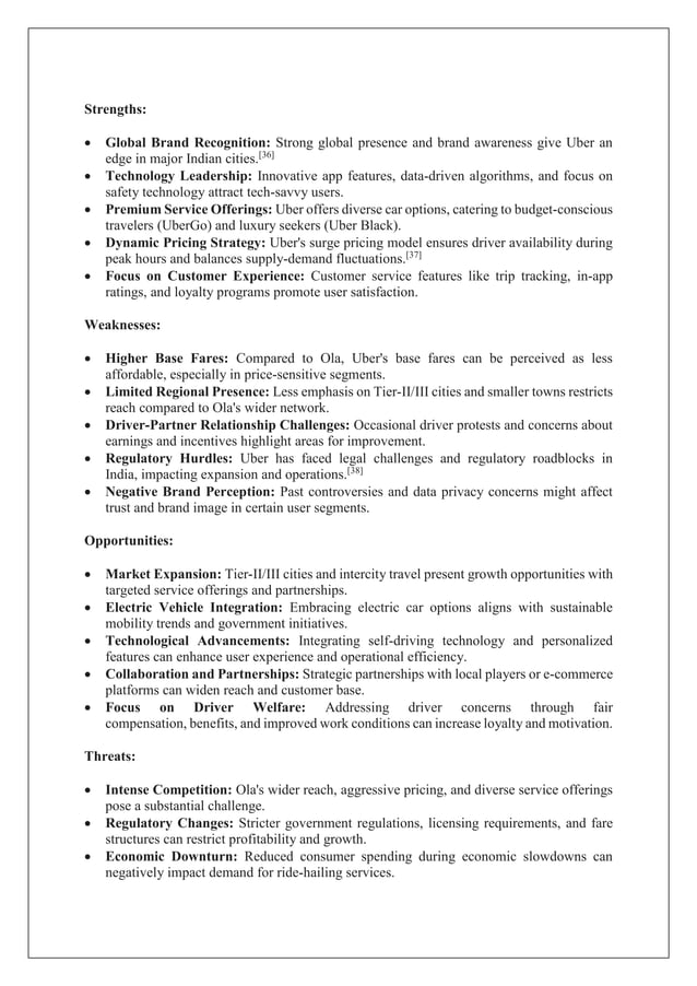 Case-Study - Online Cab Aggregators Uber and Ola in India | PDF