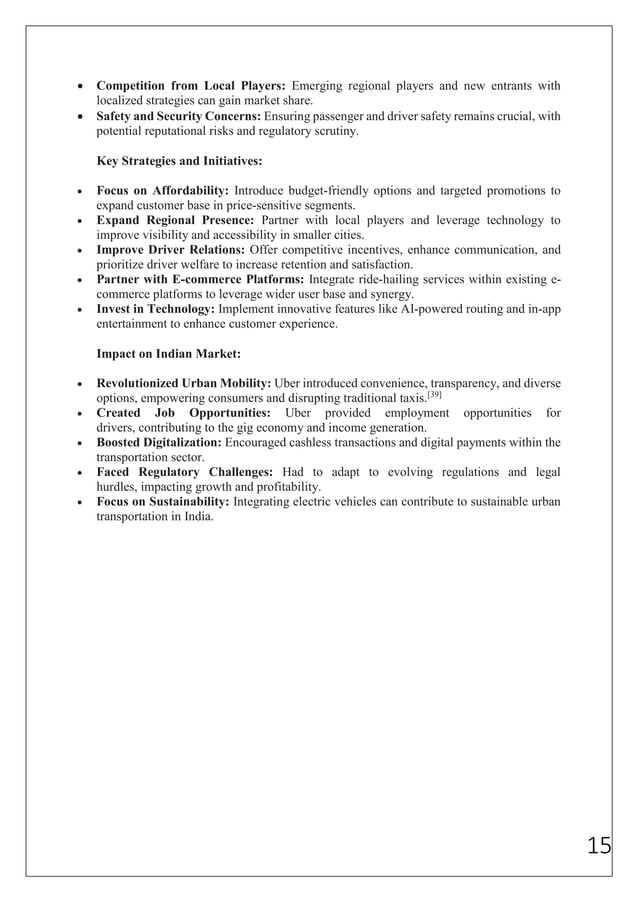 Case-Study - Online Cab Aggregators Uber and Ola in India | PDF