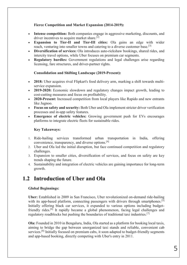 Case-Study - Online Cab Aggregators Uber and Ola in India | PDF