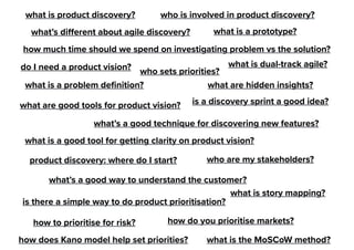 Clark "Understanding Needs & Setting Priorities: Product Discovery" | PDF