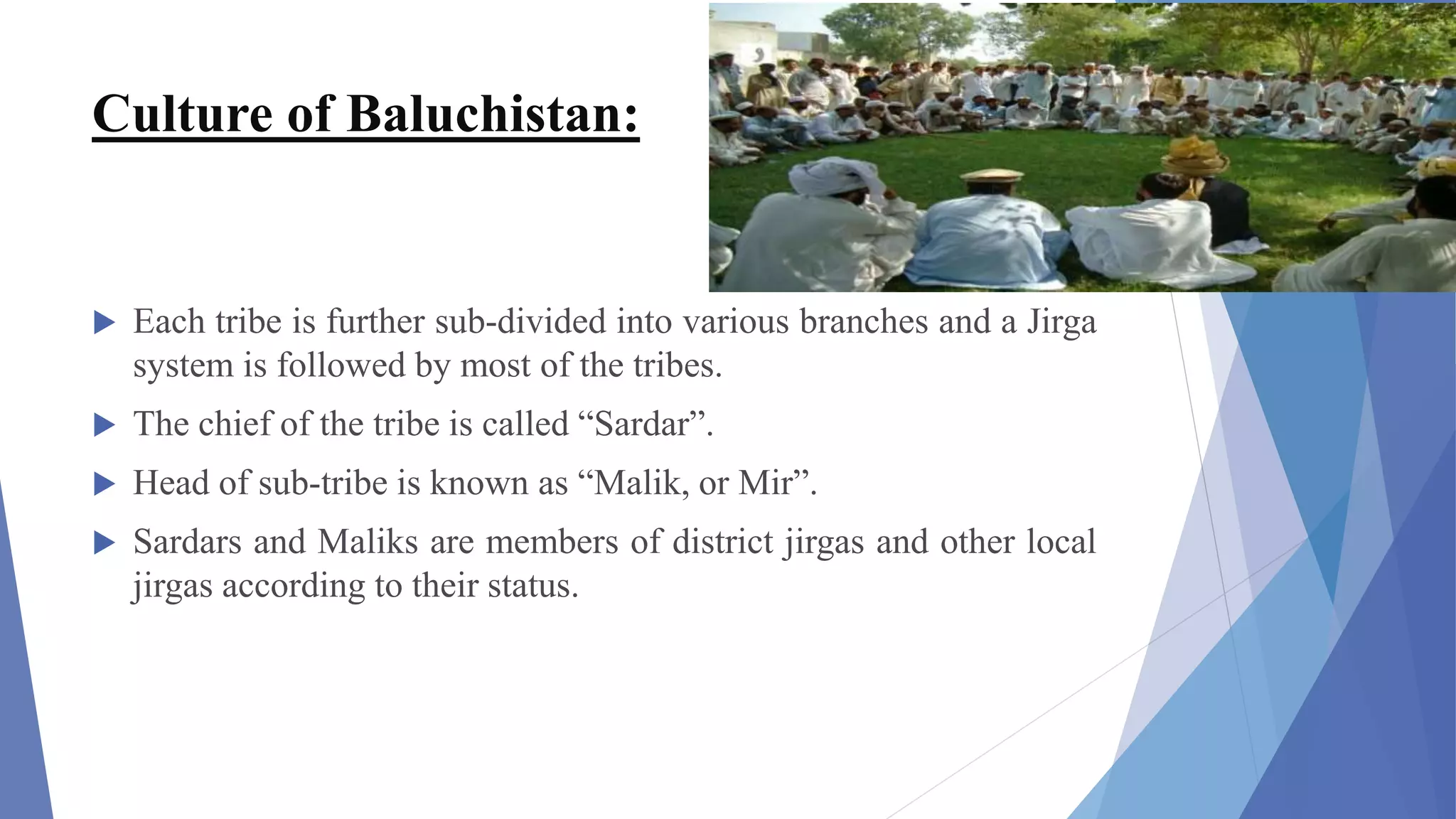 Culture of Baluchistan | PPTX
