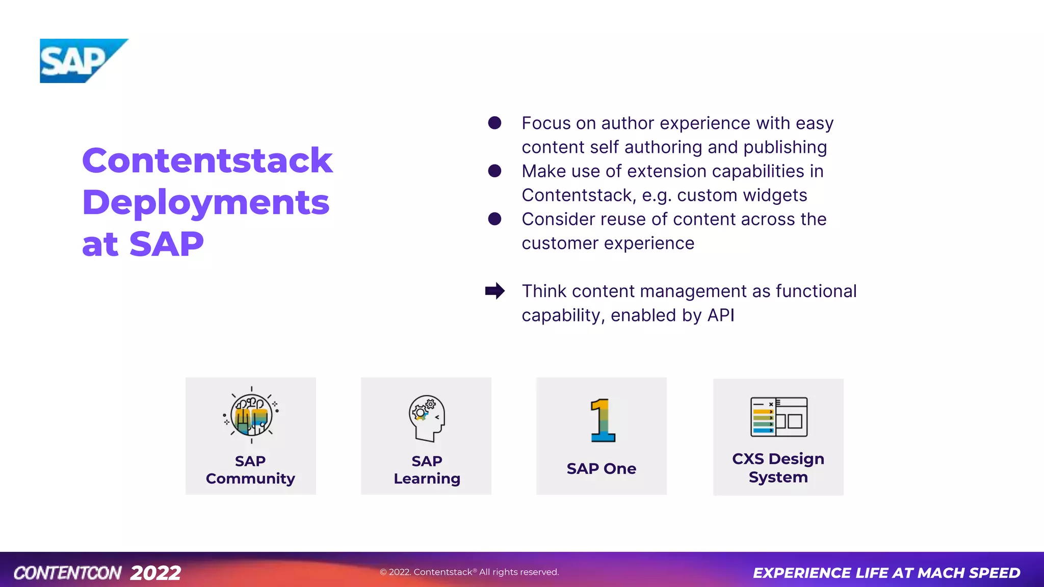 Contentstack Deployments at SAP | PPT