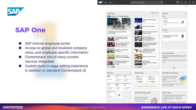 Contentstack Deployments at SAP | PPT
