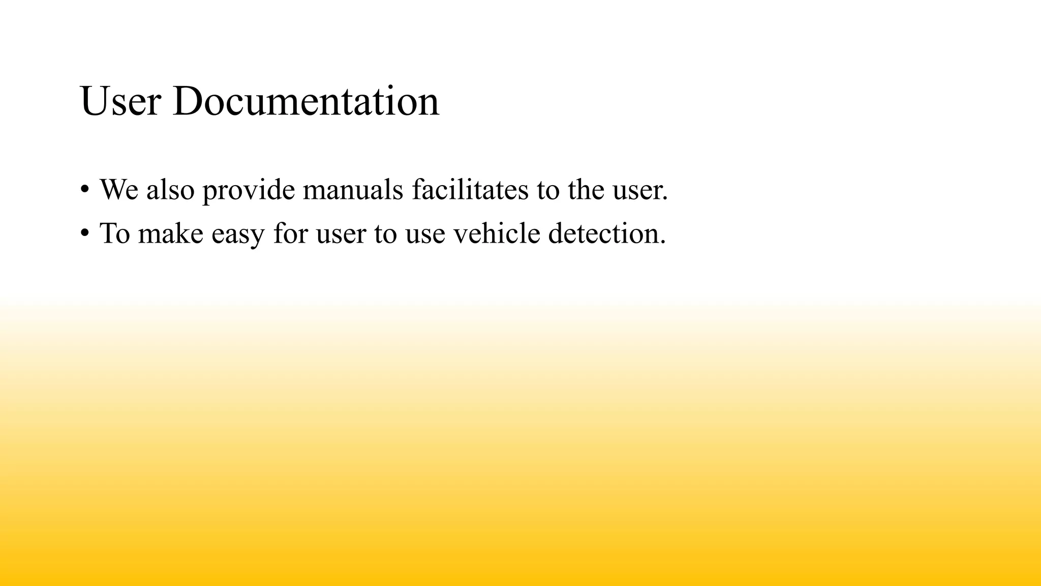 Vehicle Detection Using Camera Pptx