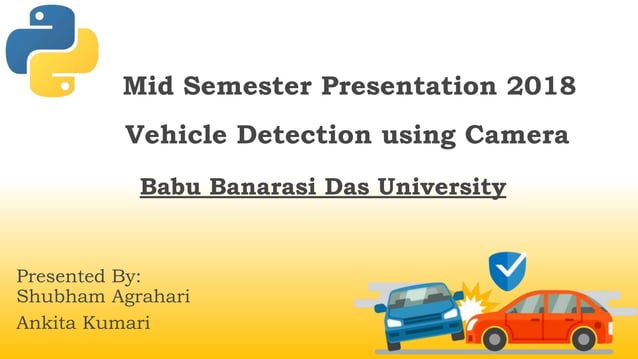 Vehicle Detection Using Camera Pptx