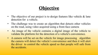 Vehicle Detection using Camera | PPTX
