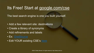 Google CSE: The New Stuff and How to Use It | PPT
