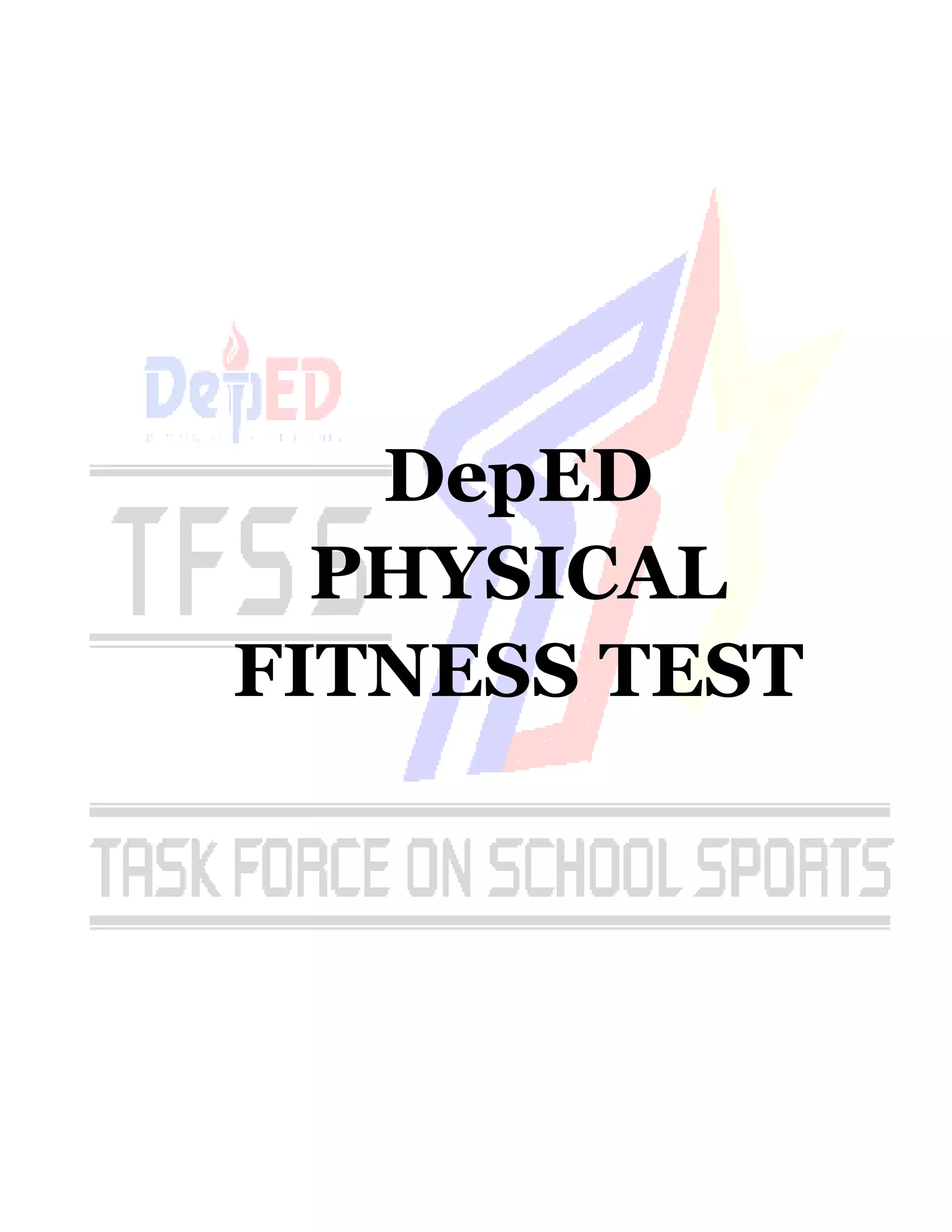 Final dep ed physical fitness test | DOC
