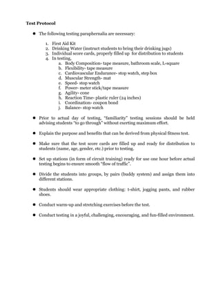 Final dep ed physical fitness test | DOC