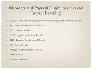 Disabilities Slide Presentation | KEY | Brain and Nervous System ...