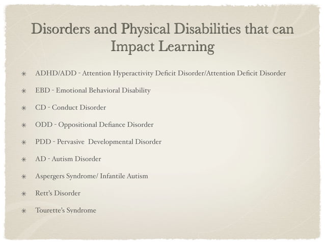 Disabilities Slide Presentation | KEY | Brain and Nervous System ...