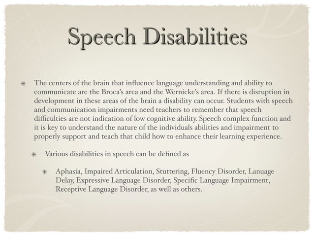 Disabilities Slide Presentation | KEY | Brain and Nervous System ...
