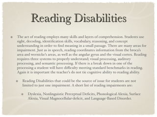 Disabilities Slide Presentation | KEY