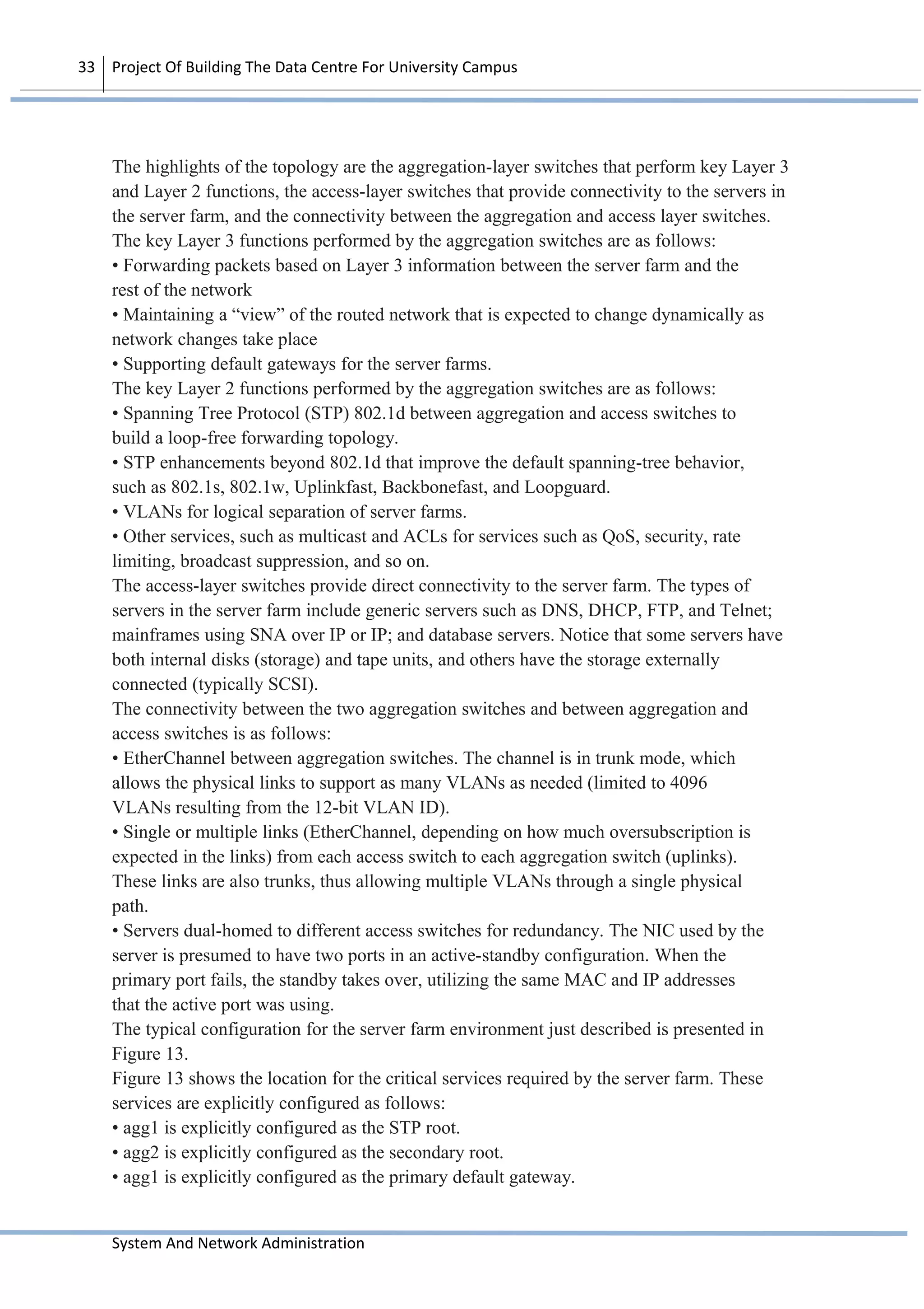 Data Center Proposal (System Network Administration) | DOC