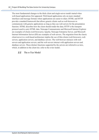 Data Center Proposal (System Network Administration) | DOC