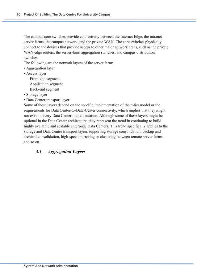 Data Center Proposal (System Network Administration) | PDF