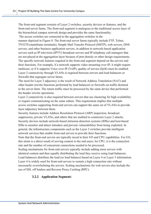 Data Center Proposal (System Network Administration) | DOC | Databases | Computer Software and ...