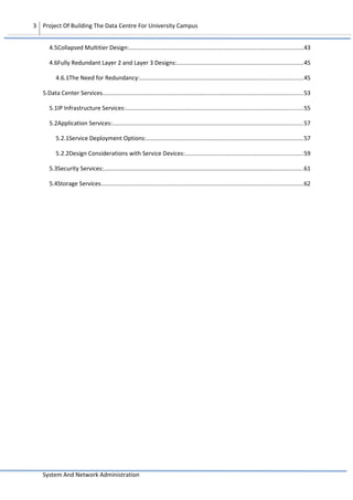 Data Center Proposal (System Network Administration) | DOC