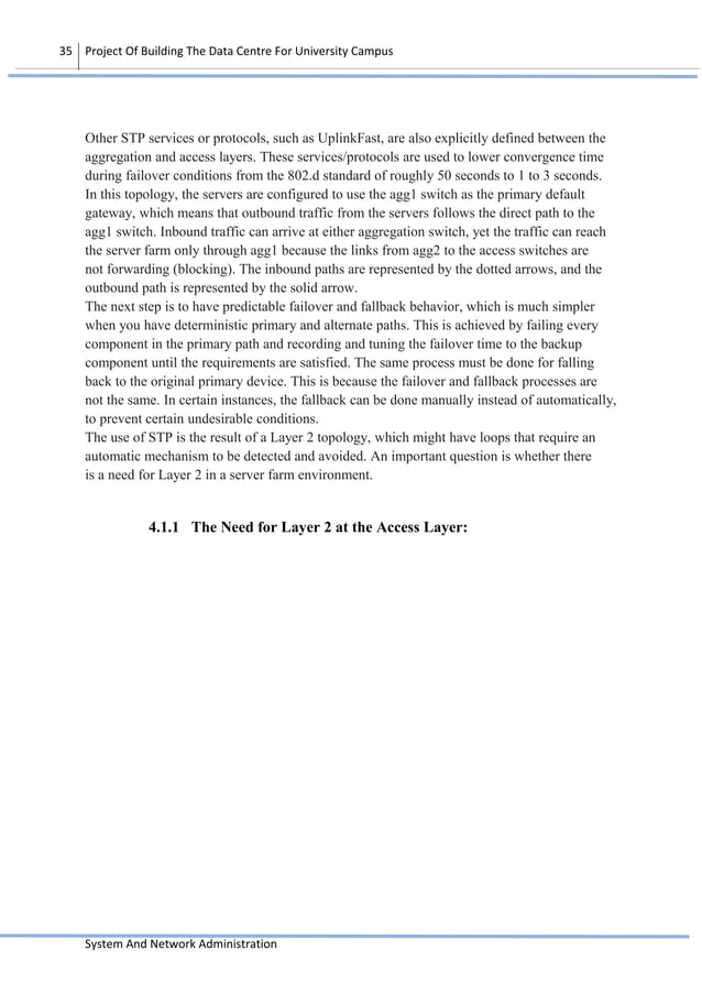 Data Center Proposal (System Network Administration) | DOC | Databases | Computer Software and ...