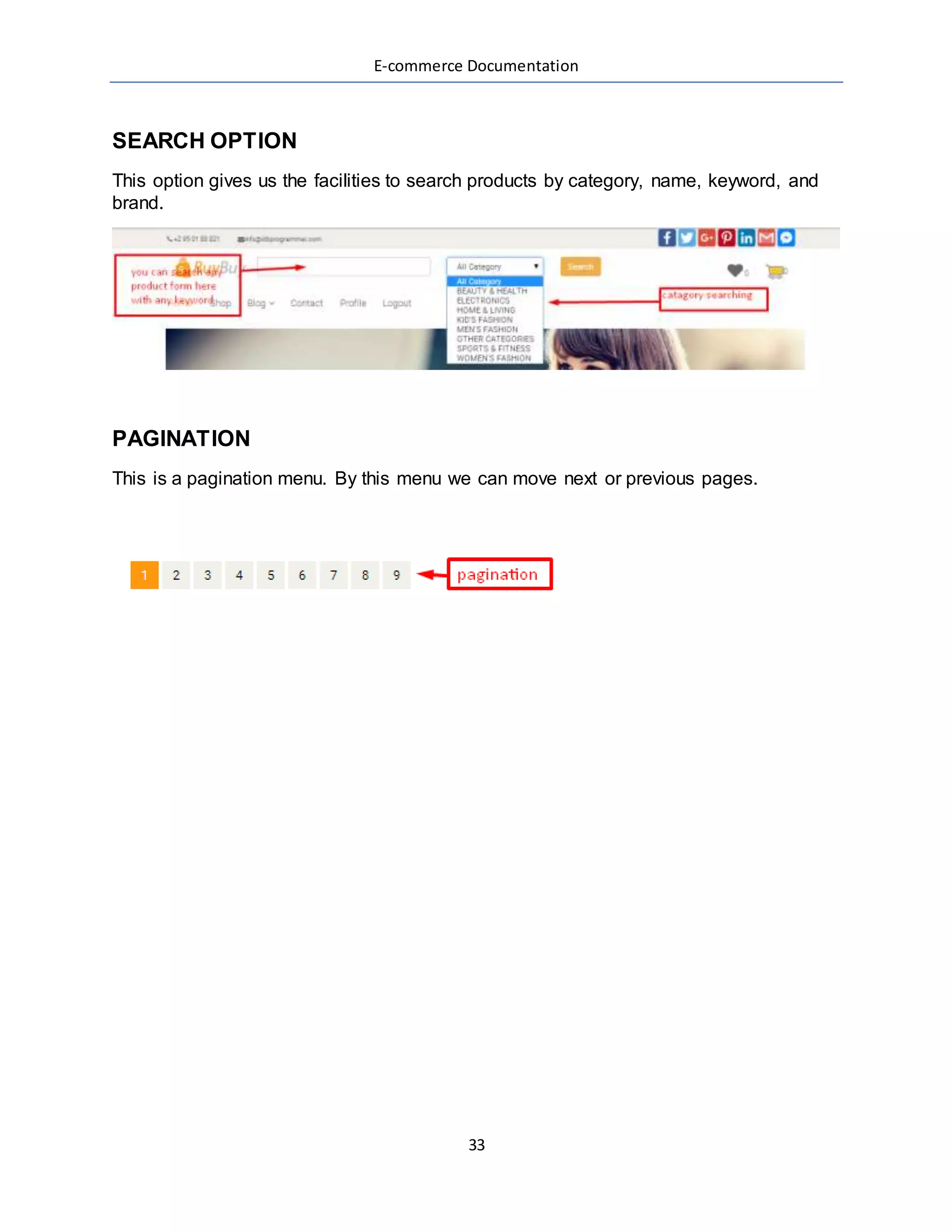 E-commerce documentation | DOCX