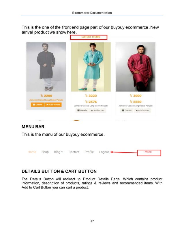 E-commerce documentation | DOCX