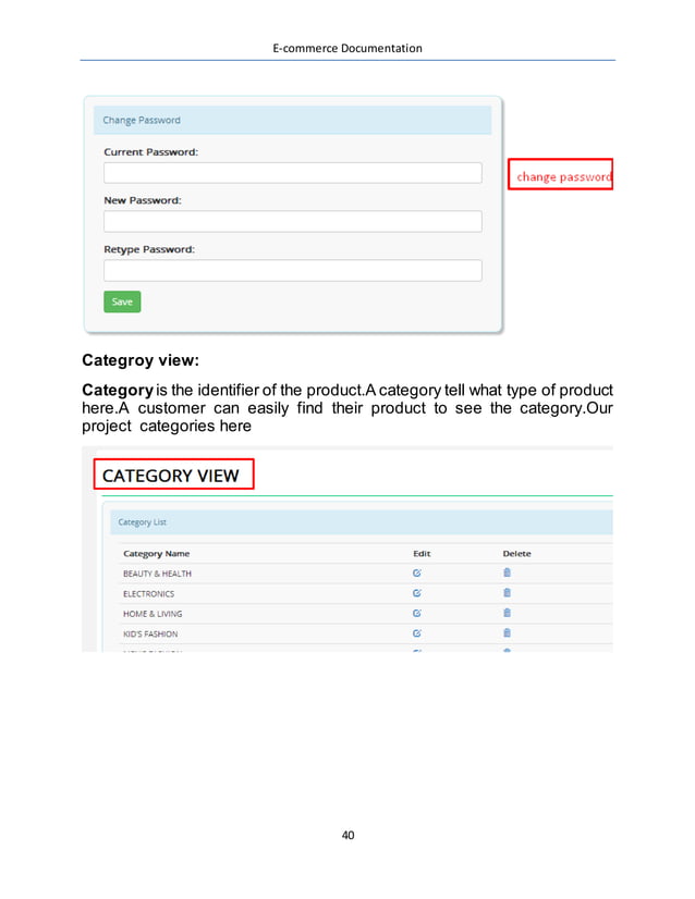 E-commerce documentation | DOCX