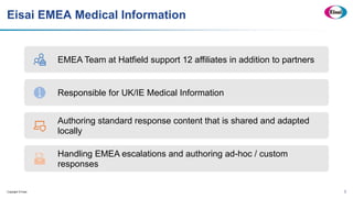 Eisai EMEA: Laying the foundation for centralised medical information management (1) | PPTX