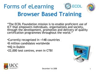 E Learning Presentation | PPT