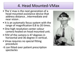 Electronic Devices for Low Vision Patients | PPTX