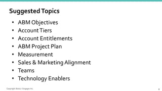 ABM in the Enterprise: What a CMO Needs to Know | Engagio | PPTX ...
