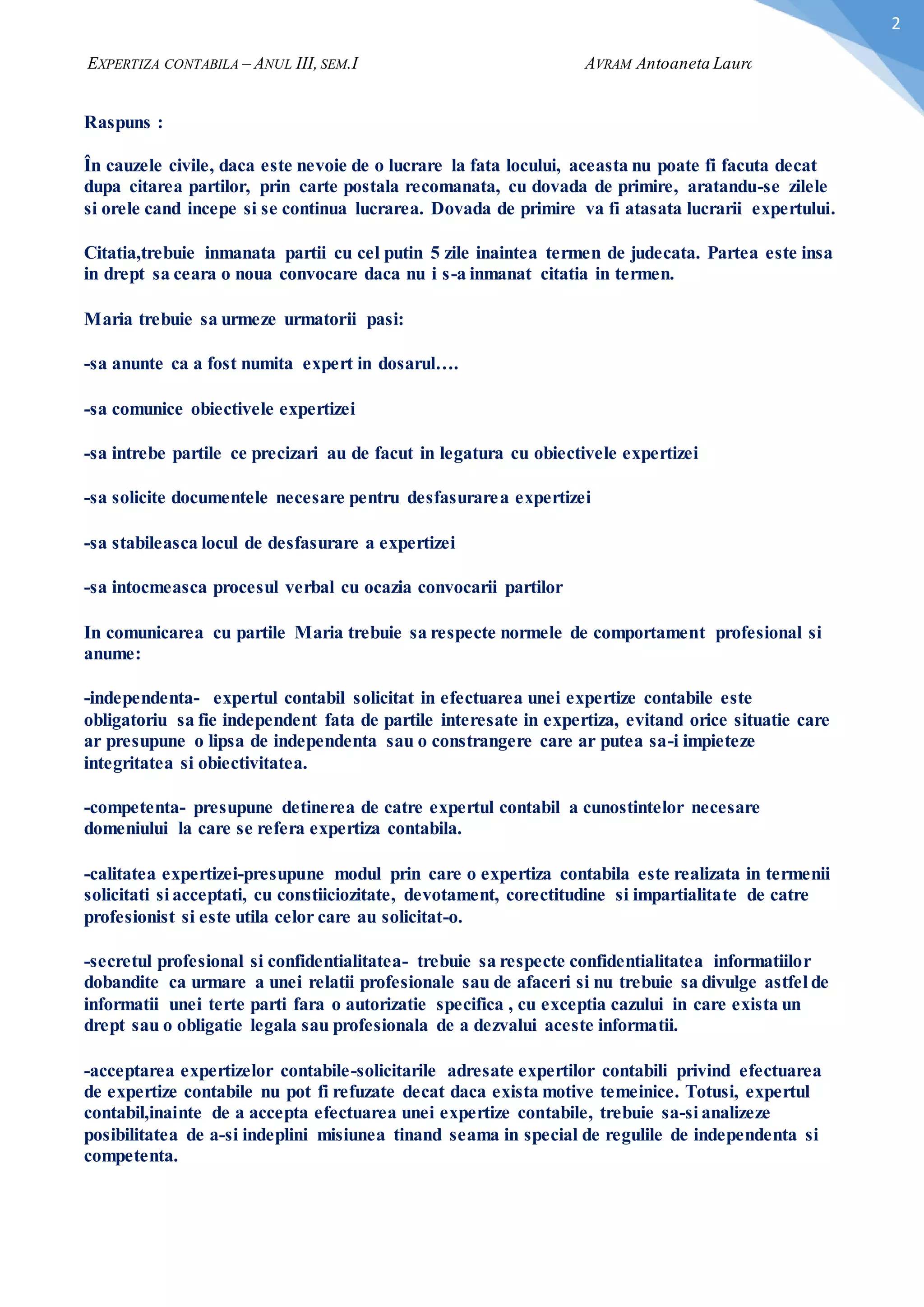 Final expertiza contabila - anul iii | PDF