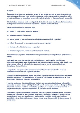 Final expertiza contabila - anul iii | PDF