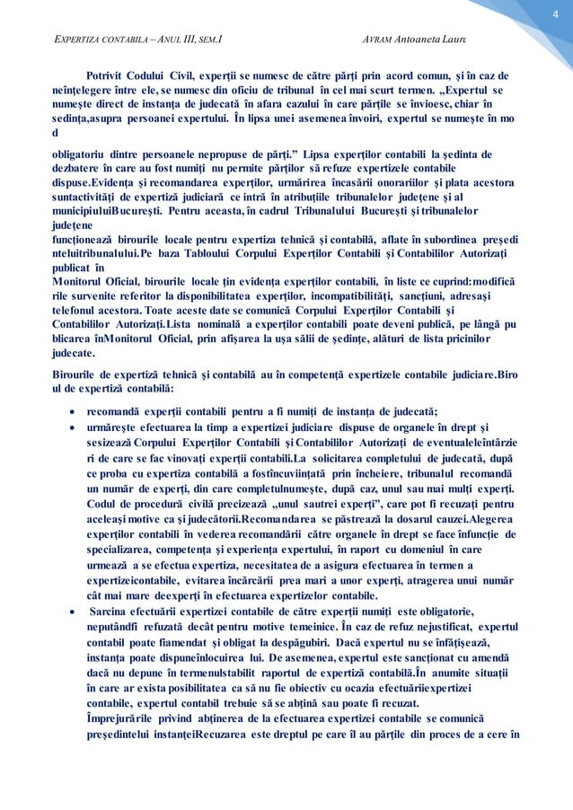 Final expertiza contabila - anul iii | PDF
