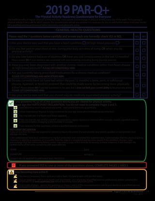 Par-Q 2019 | PDF