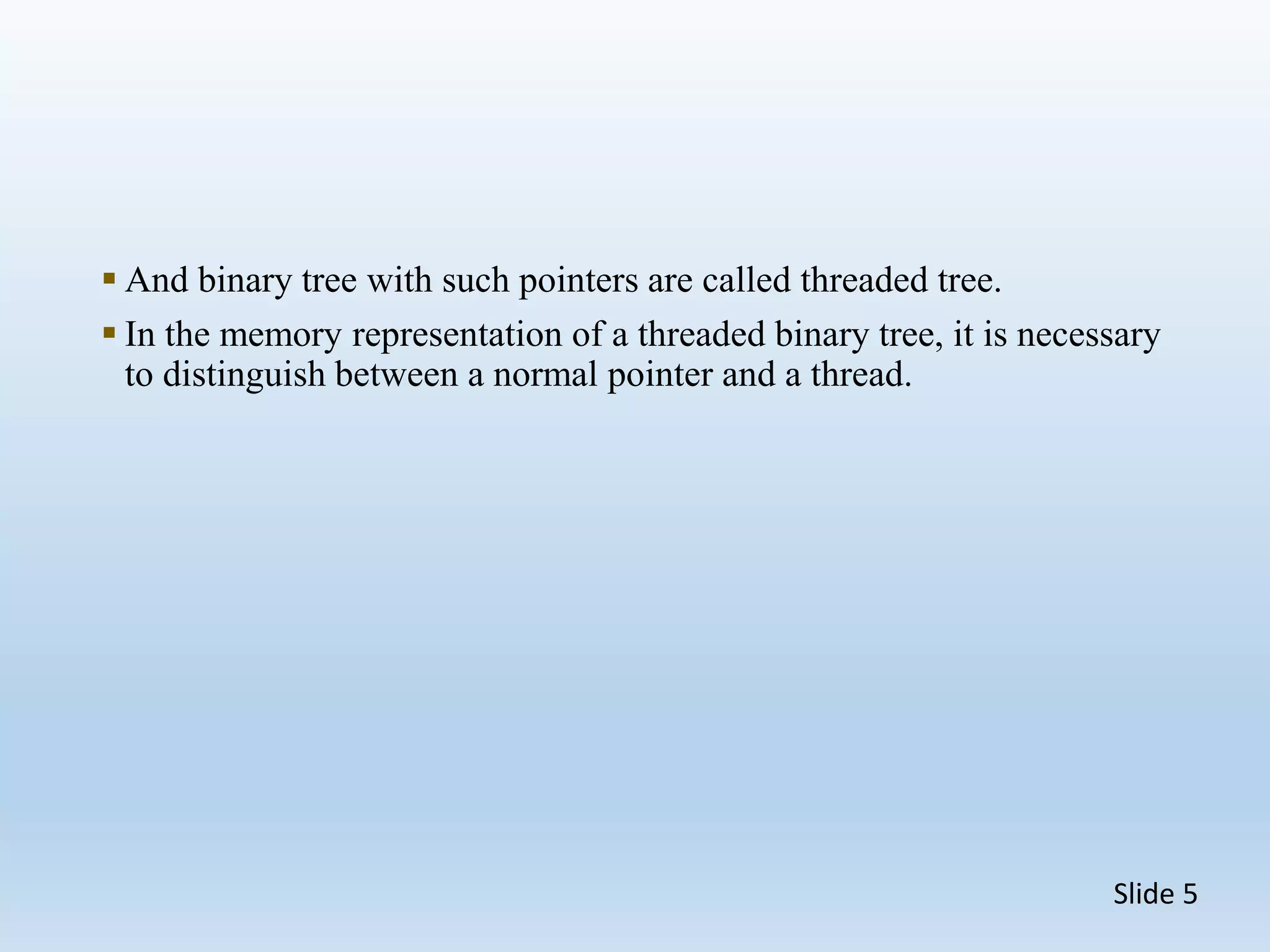 Threaded Binary Tree Ppt