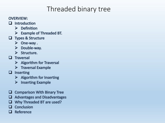 Threaded Binary Tree | PPT | Free Download