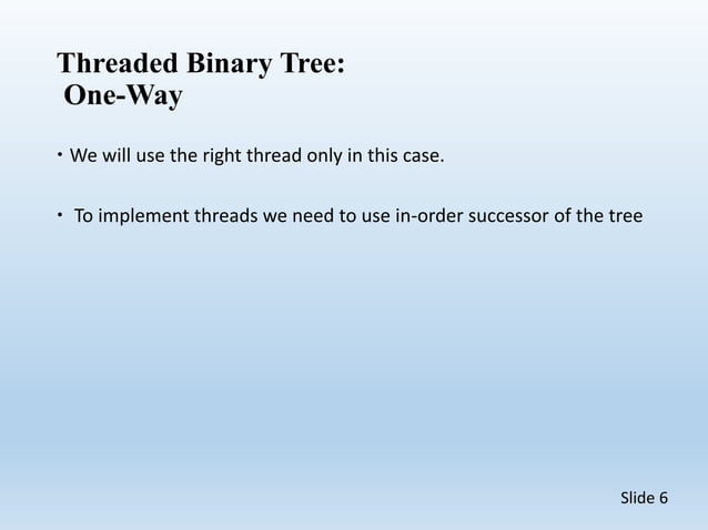Threaded Binary Tree | PPT | Free Download