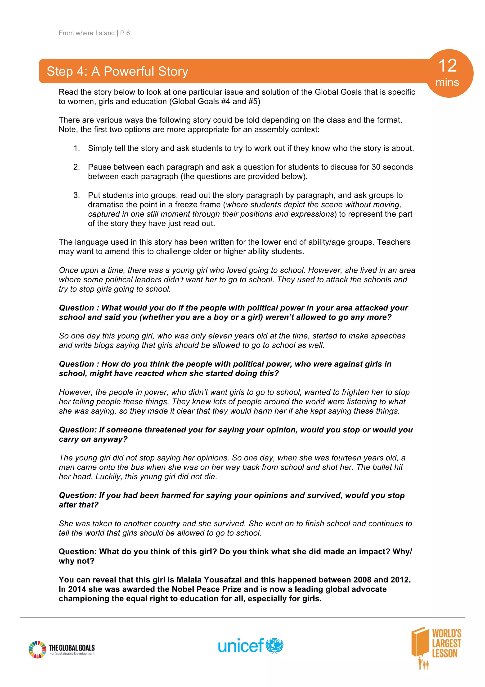 Gender equality lesson plan | PDF