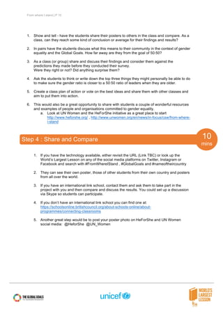 Gender equality lesson plan | PDF