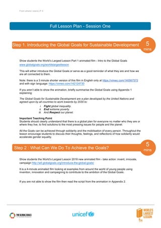 Gender equality lesson plan | PDF