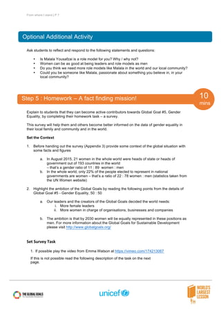 Gender equality lesson plan | PDF
