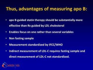 Is measuring apo B and Lp (a) of value ? | PPTX