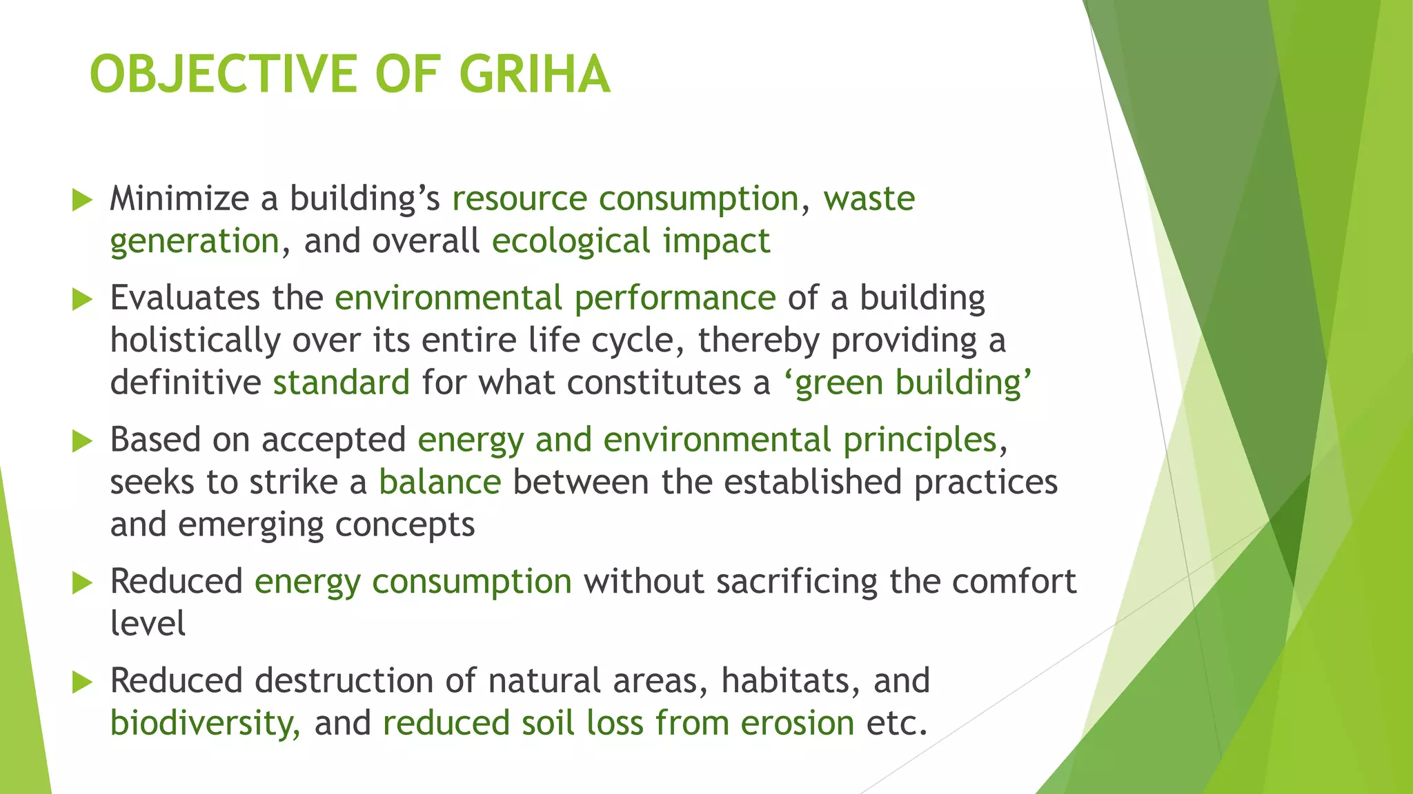 GRIHA RATING SYSTEM | PPTX