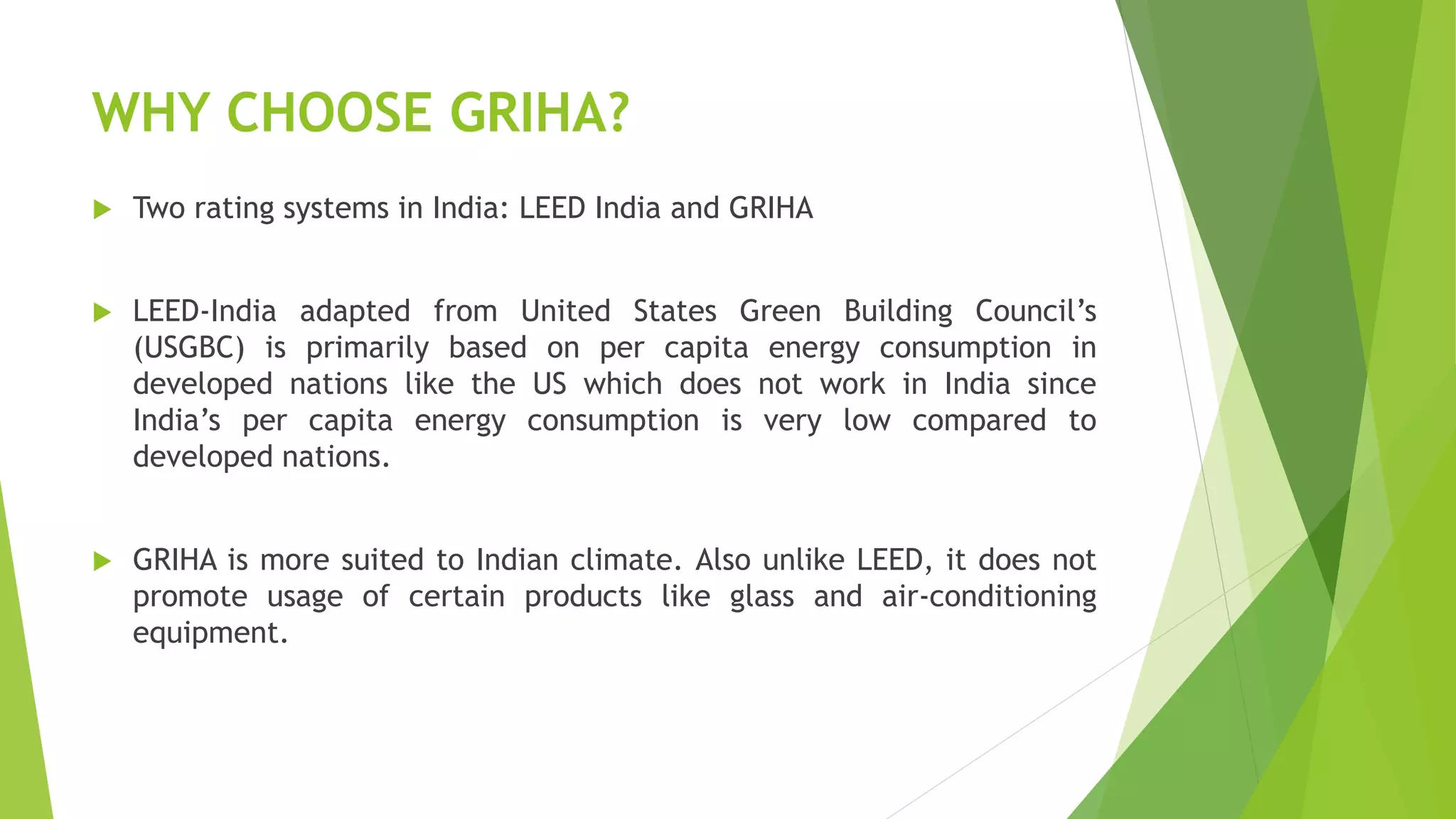 GRIHA RATING SYSTEM | PPTX