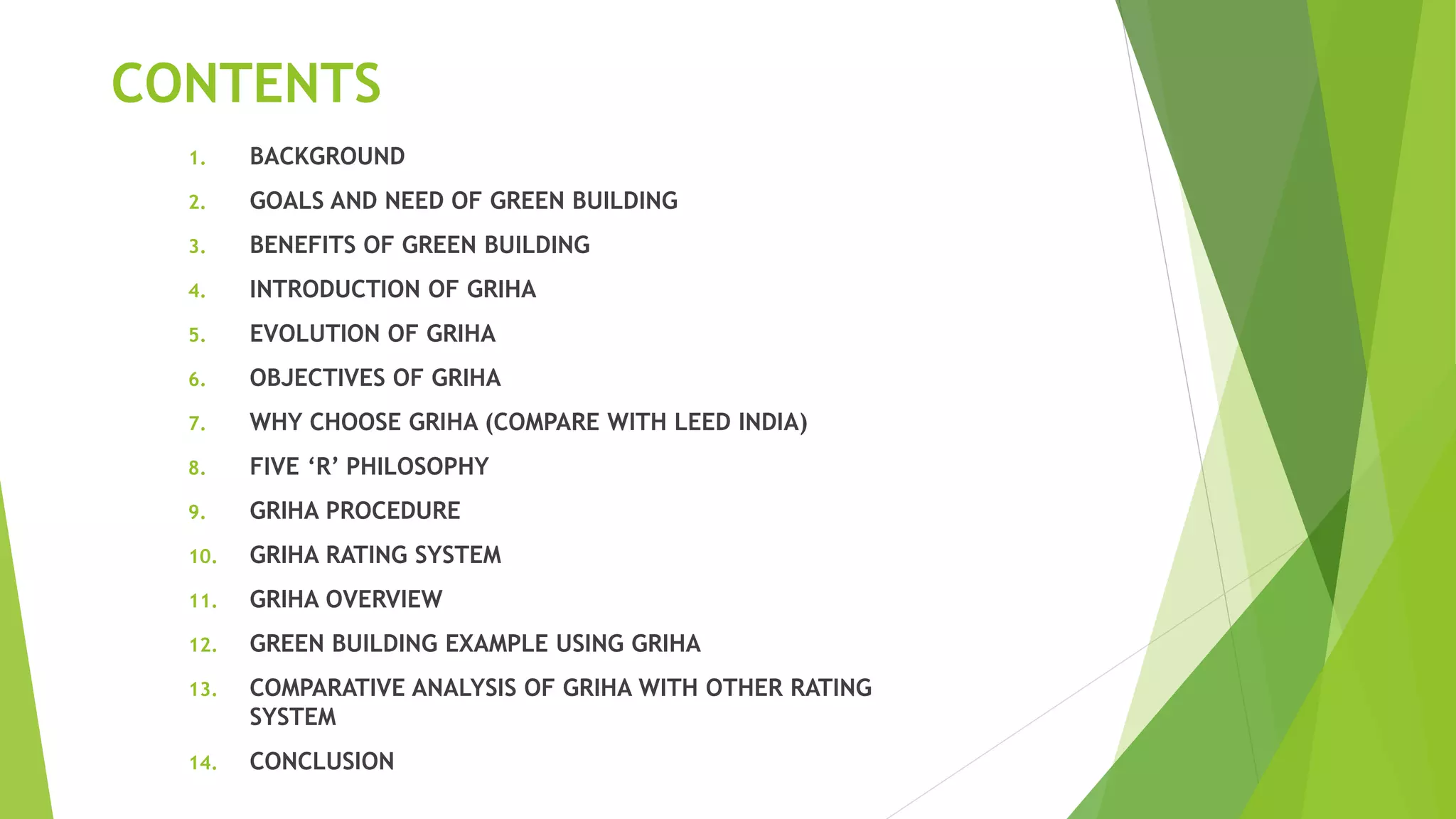 GRIHA RATING SYSTEM | PPTX