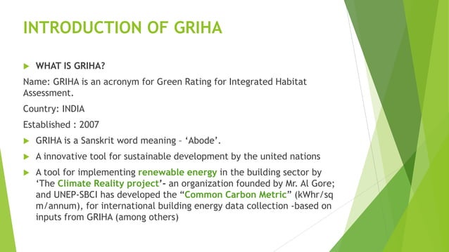 GRIHA RATING SYSTEM | PPTX